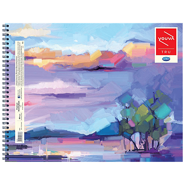 Buy Navneet Youva Drawing Book -nSpiral Bound, 275 mm x 350 mm, 60 ...