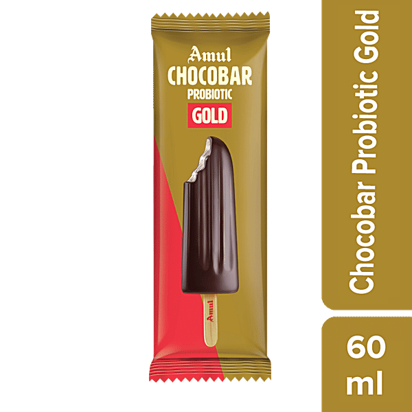 Buy Amul Chocobar Probiotic Gold Stick Ice Cream - Rich & Creamy ...