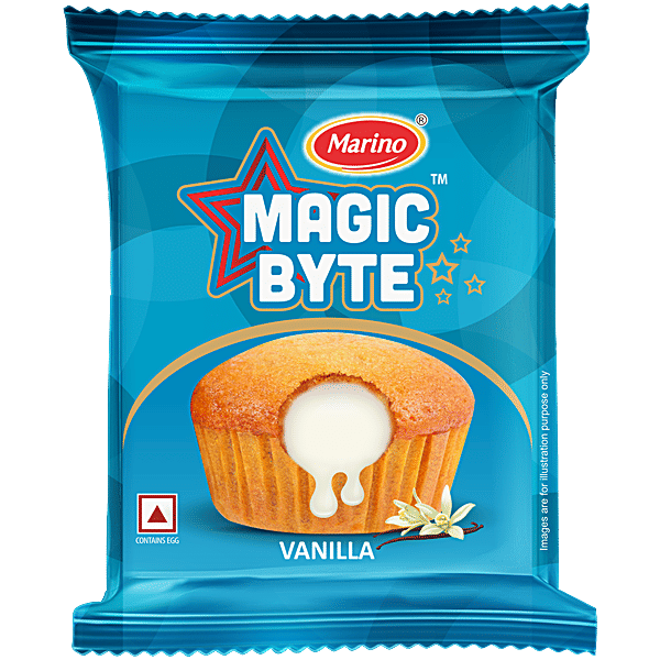 Buy Marino Magic Byte - Veg Vanilla Cake, Soft & Fresh, Teatime Snack ...