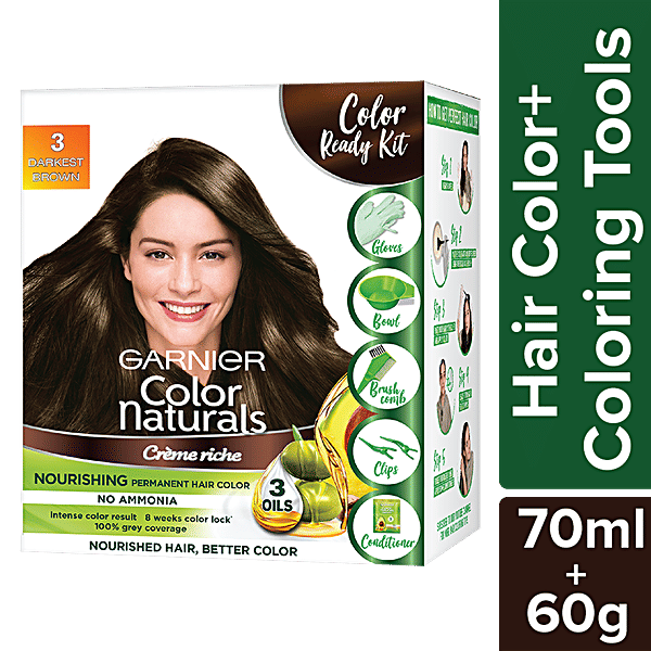 Buy Garnier Colour Naturals - Crème Hair Colouring Kit, 100% Grey ...