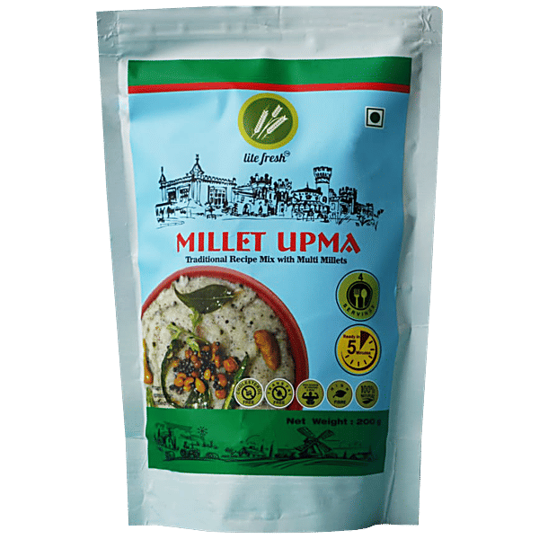 Buy Lite Fresh Millet Upma Mix - Traditional Recipe, Cholesterol Free ...