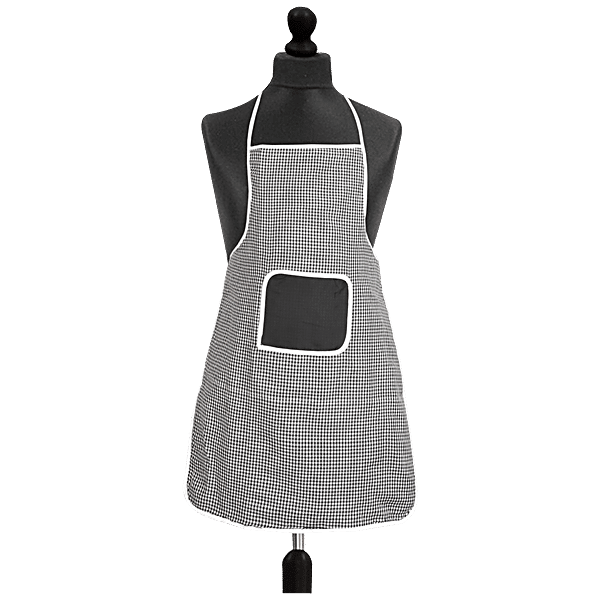 Buy JBG Home Store Kitchen Apron - Black, With Front Pocket, Reversible ...