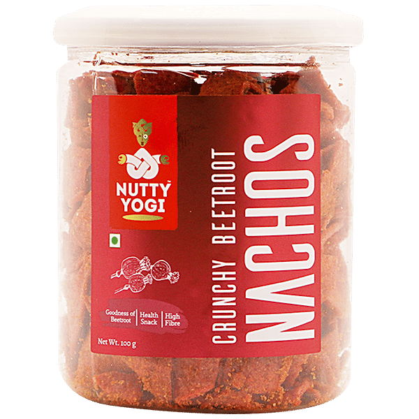 Buy Nutty Yogi Crunchy Beetroot Nachos - High In Fibre, Healthy ...