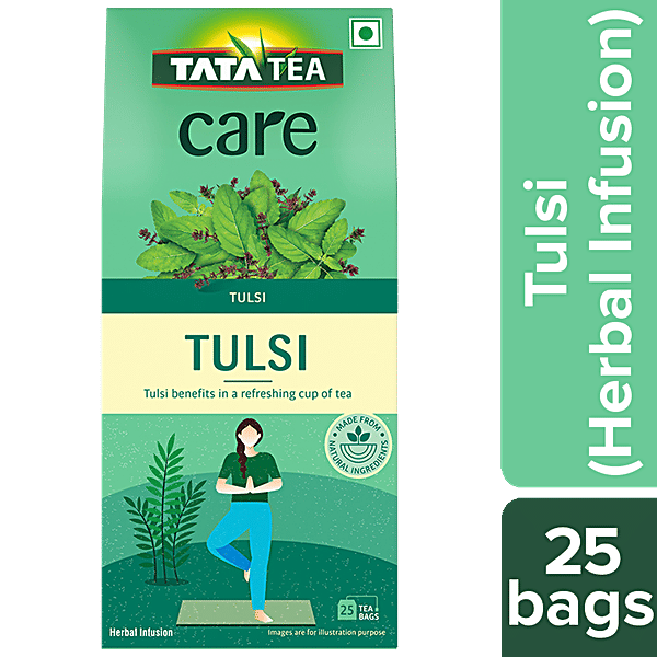 Buy Tata Tea Care Tulsi Herbal Infusion Green Tea Online at Best Price ...