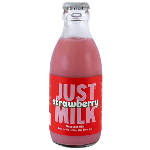 Buy Just Flavoured Milk - Strawberry, Made With 100% Real Milk, Zero ...