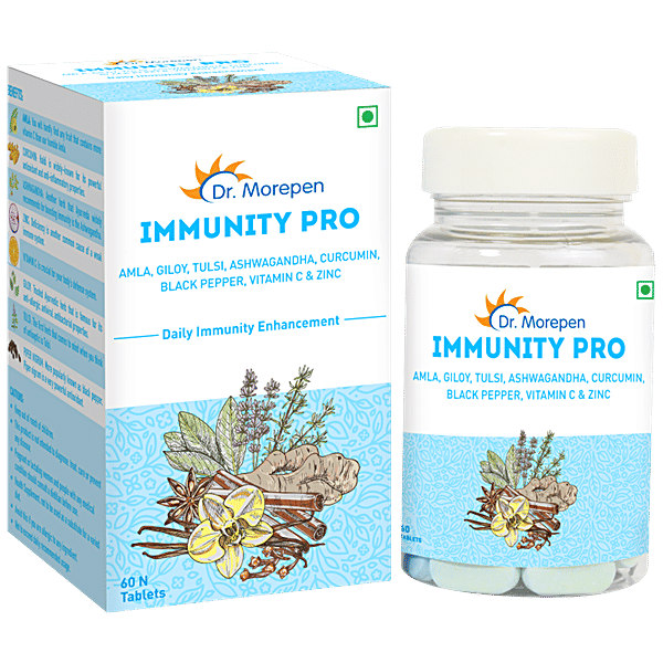Buy Dr. Morepen Immunity Pro Tablets - Amla, Giloy, Tulsi & Ashwagandha ...