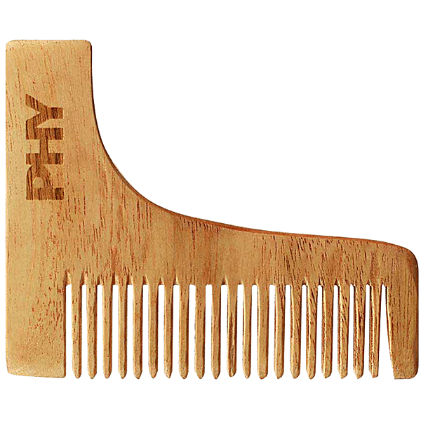 Buy Phy Beard Styling Comb - Neem Wood, Vegan, Removes Itchiness ...
