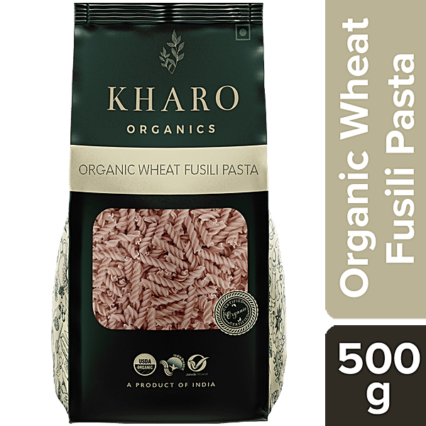 Buy Kharo Organics Wheat Pasta - Fusili, Wholesome, Rich In Protein ...