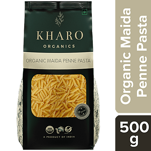 Buy Kharo Organics Maida Pasta - Penne, Wholesome Online at Best Price ...