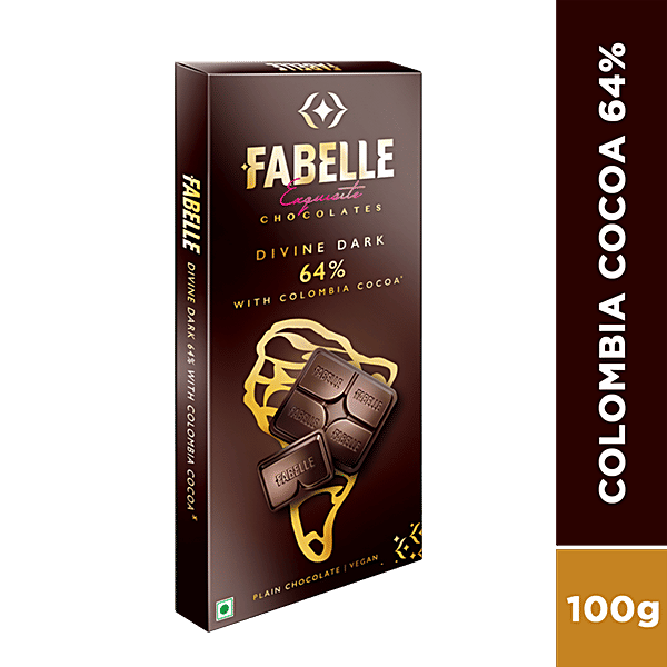 Buy Fabelle Exquisite Chocolates - Divine Dark 64% With Colombia Cocoa ...