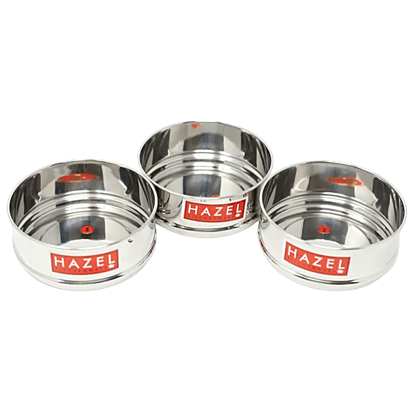 Buy HAZEL Stainless Steel Cooker Dabba Set - Round, Perfect For ...
