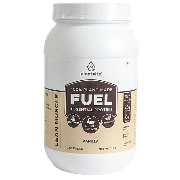 Buy PlantVita Fuel Protein Powder - 100% Plant-Made, For Muscle Growth ...