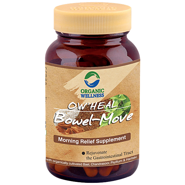 Buy Organic Wellness Ow' Heal Bowel-Move Capsules - Morning Relief ...