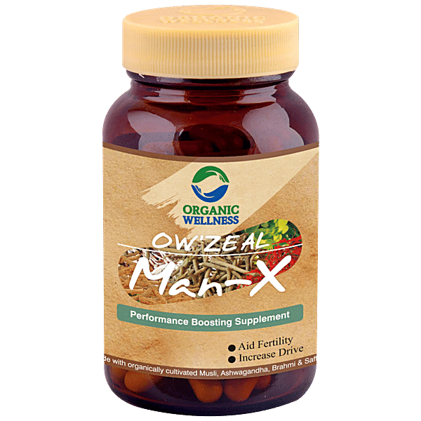 Buy Organic Wellness Ow' Zeal Man-X Capsules - Herbal Extract ...