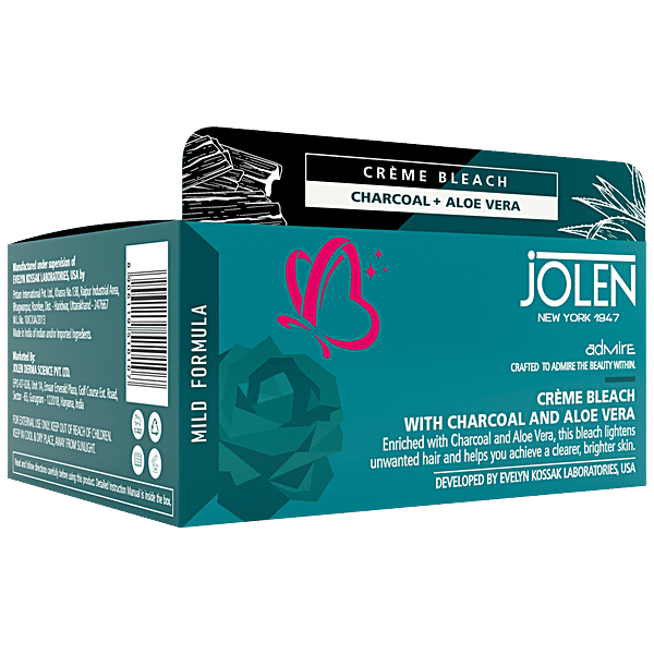 Buy Jolen New York Crème Bleach With Charcoal & Aloe Vera - For Even ...
