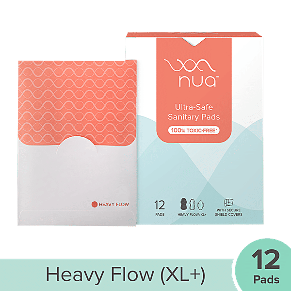 Buy Nua Ultra Safe Sanitary Pads - XL, Heavy Flow Online at Best Price ...