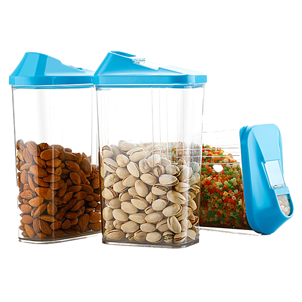 Buy Floraware Plastic Storage Container With Sliding Mouth - Durable ...