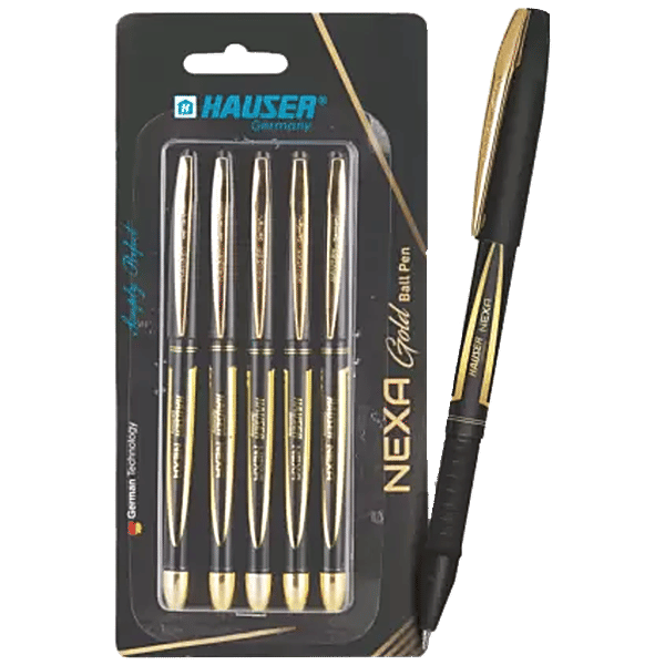 Buy Hauser Nexa Gold Ball Pen - For Smooth Writing Online at Best Price ...