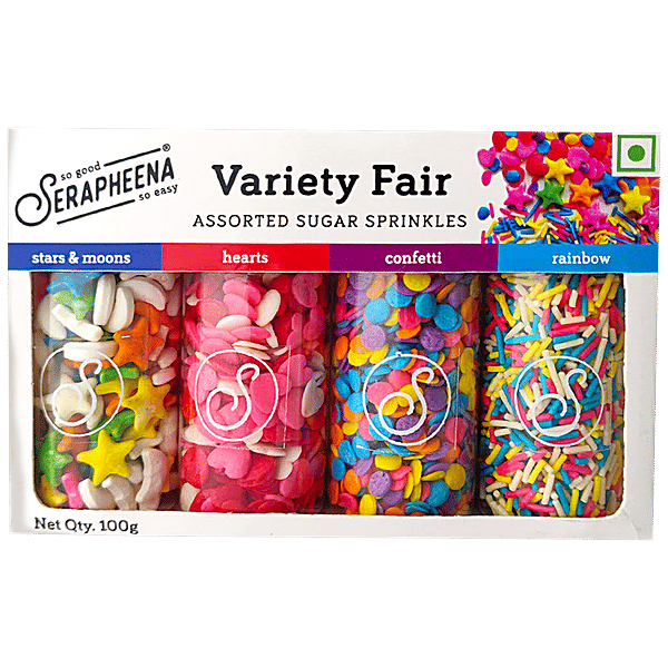 Buy Serapheena Variety Fair Sugar Sprinkles - Assorted Colours ...