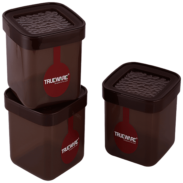 Buy Trueware Plastic Eco Storage Container - Hammered, Dark Brown ...