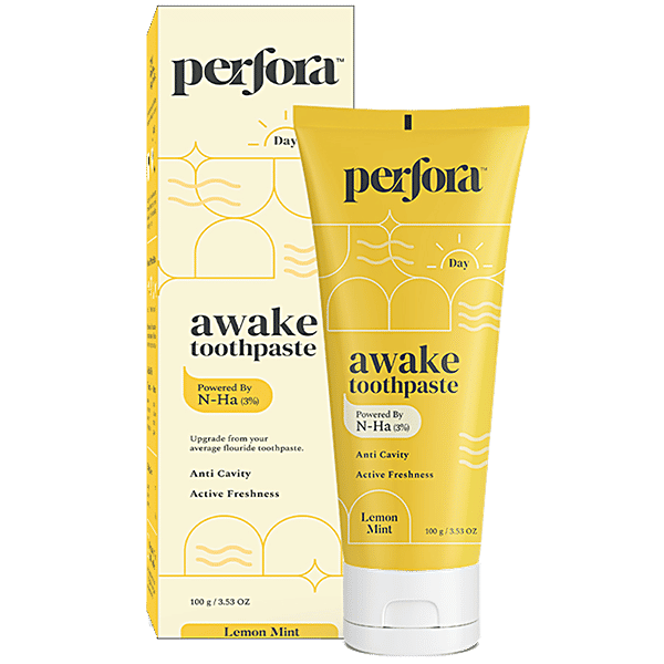 Buy Perfora Awake Toothpaste - Lemon Mint, Anti-Cavity, Provides ...