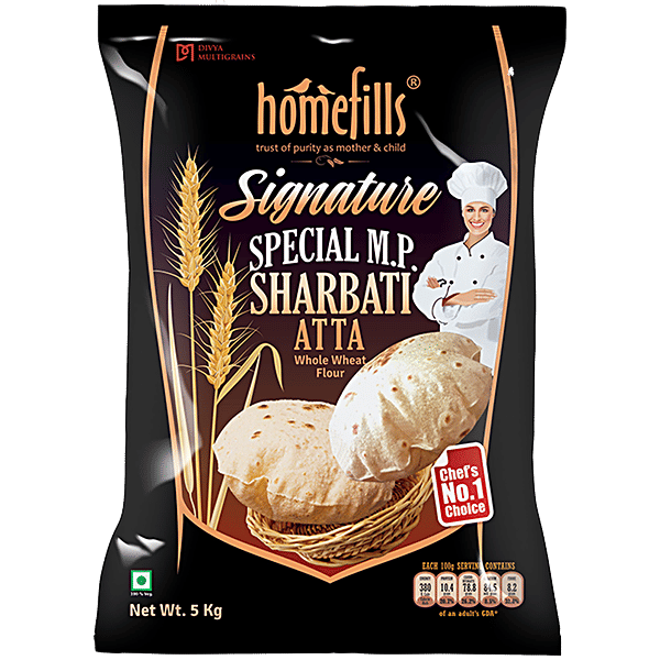 Buy Homefills Signature Special M.P. Sharbati Atta - Premium Quality ...