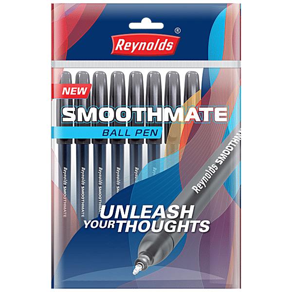 Buy Reynolds Smoothmate Ball Pen - With Comfortable Grip, Smudge Proof ...