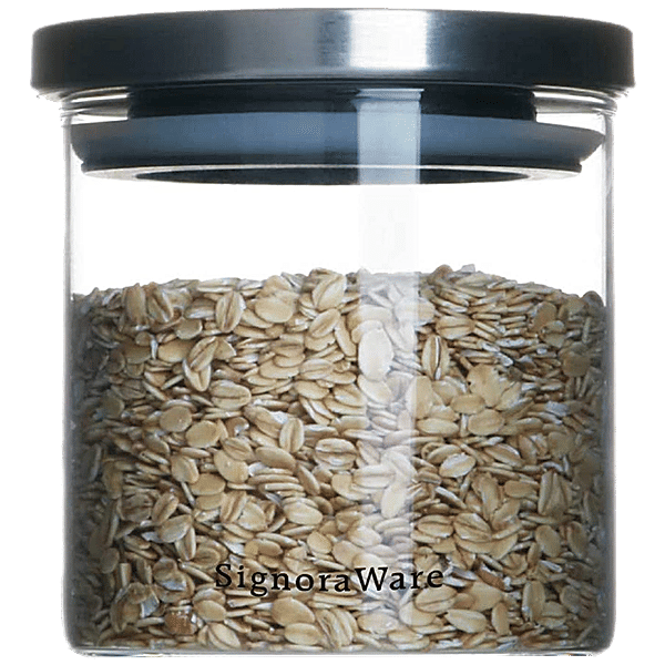 Buy Signoraware Trison Round Borosilicate Glass Jar - Clear Online at ...
