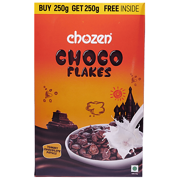 Buy CHOZEN Choco Flakes - Crunchy & Nutritious Breakfast Mix, Iron ...