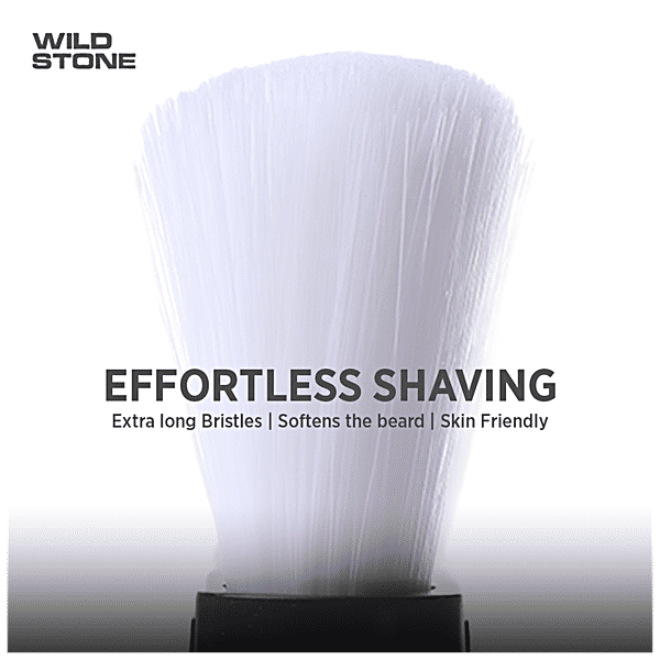 Buy Wild Stone Shaving Brush - With Extra Long Bristles, Skin-Friendly ...