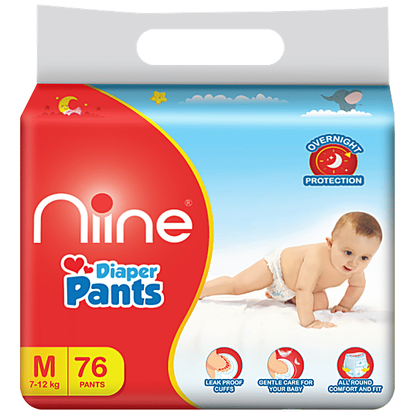 Buy Niine Niine Baby Diapers - Mega Pack, Medium Online at Best Price ...