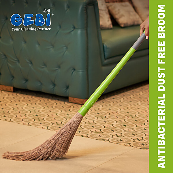 Buy Gebi No Dust Plastic Floor Broom - Anti Bacterial Jhadu, XXL, 115 ...