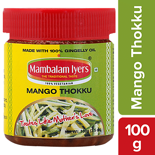 Buy Mambalam Iyers Mango Thokku Pickle - Made With Gingelly Oil ...