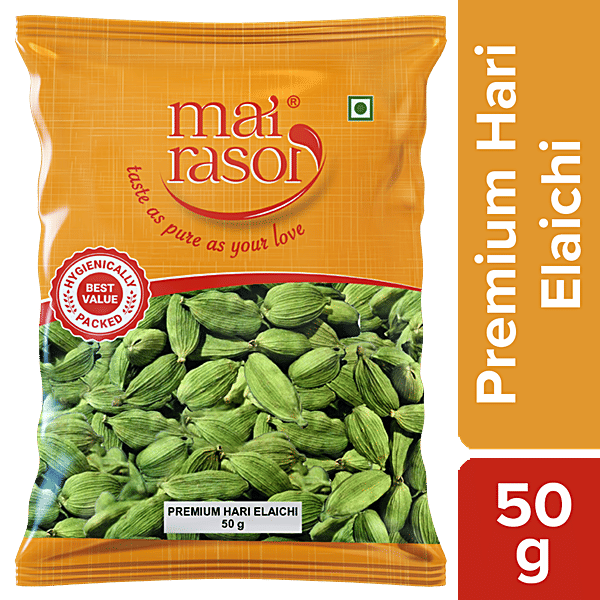 Buy Mai Rasoi Premium Green Cardamom/Hari Elaichi/Yalakki Online at ...