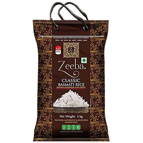 Buy Zeeba Classic Basmati Rice - Pure Authentic & Delicious Taste ...