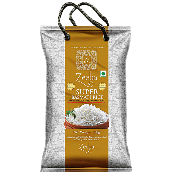 Buy Zeeba Super Basmati Rice - Pure Authentic & Delicious Taste, Unique ...