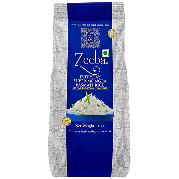 Buy Zeeba Everyday Super Mongra Basmati Rice - Pure Authentic ...