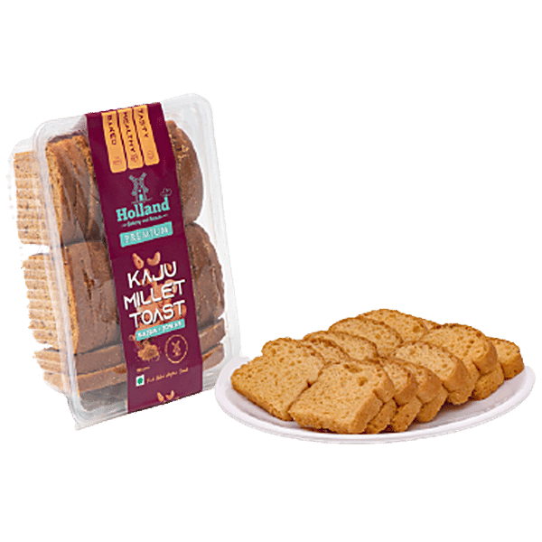 Buy Holland Bakery & Snacks Premium Millets Kaju Toast - Teatime Snack ...