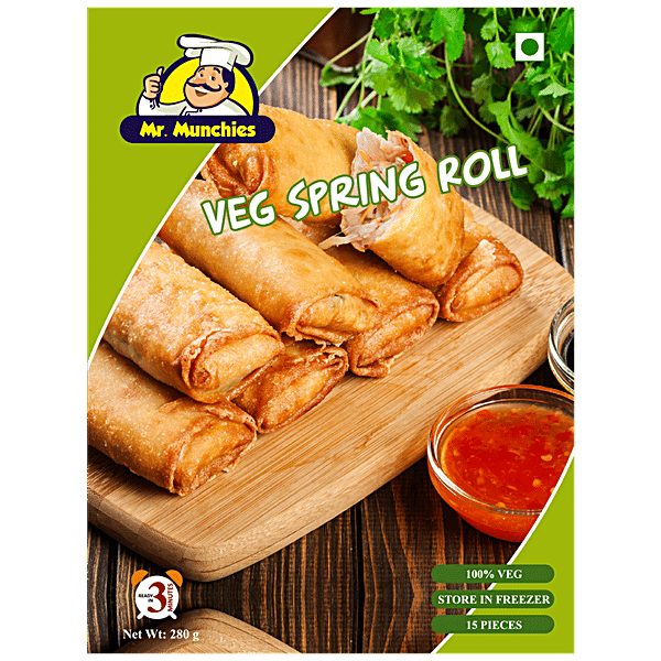 Buy Mr. Munchies Veg Spring Roll - Crispy, Yummy Taste & Flavour Online ...