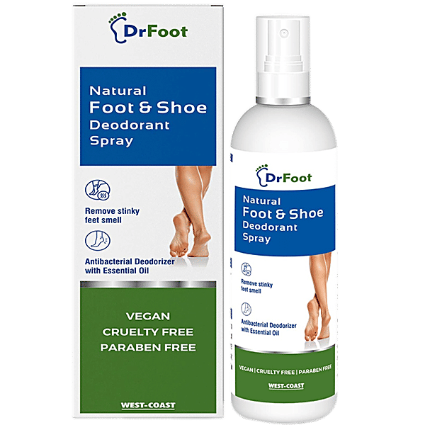 Buy Dr Foot Foot & Shoe Deodorant Spray - Essential Oils & Enzymes ...