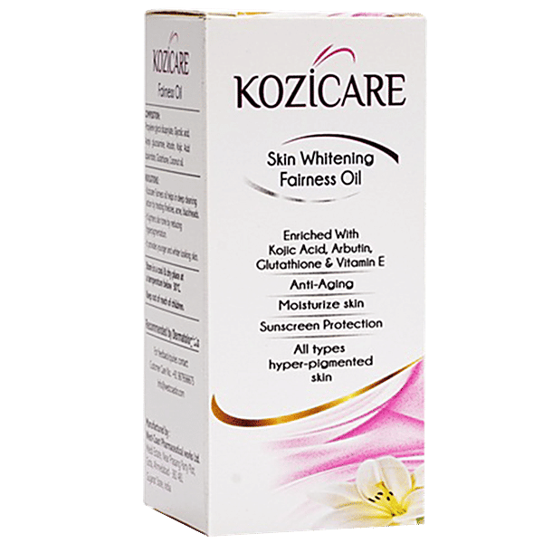Buy Kozicare Skin Lightening Fairness Oil - Kojic Acid, Glutathione ...
