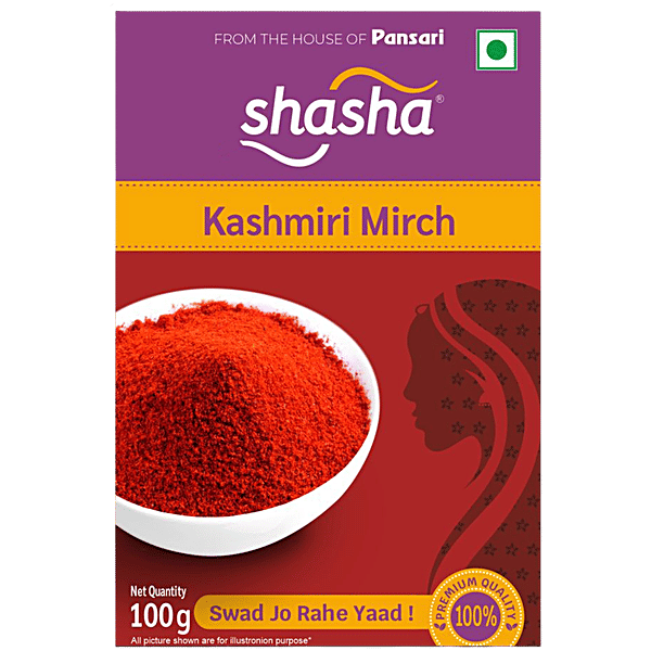 Buy SHASHA Kashmiri Mirch - Premium Quality, All Natural, Kitchen ...