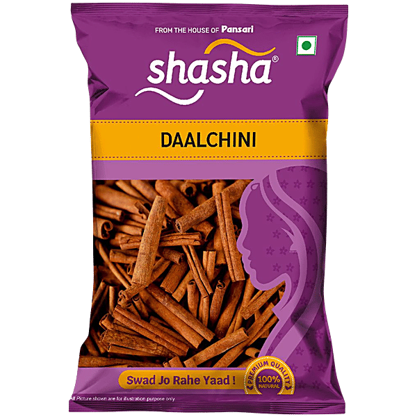 Buy SHASHA Whole Daalchini - All Natural, Aromatic, Kitchen Essential ...