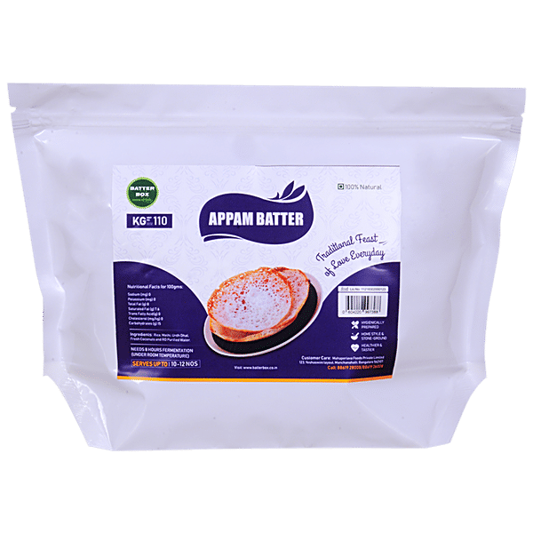 Buy Batter Box Appam/Palappam Batter without Yeast - Kerala Cuisine ...