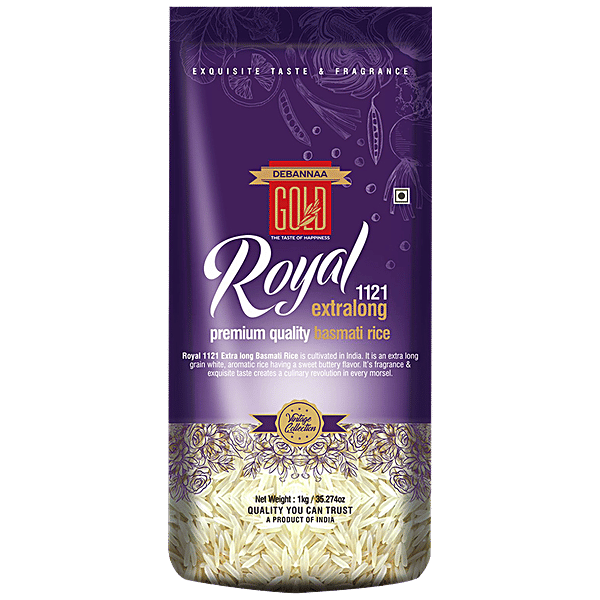 Buy Debannaa Gold Gold Royal Basmati Rice - Extra Long, Premium Quality ...