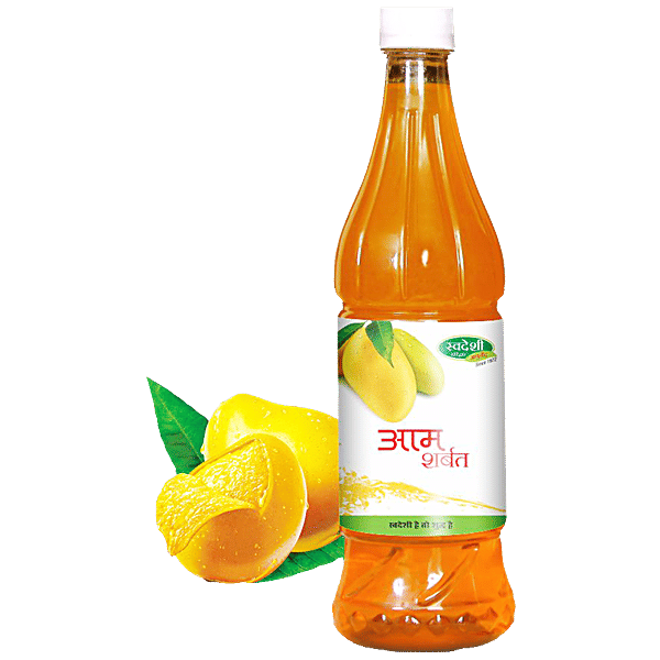 Buy SWADESHI AYURVED Mango Sharbat - Maintains Blood Pressure Online at ...
