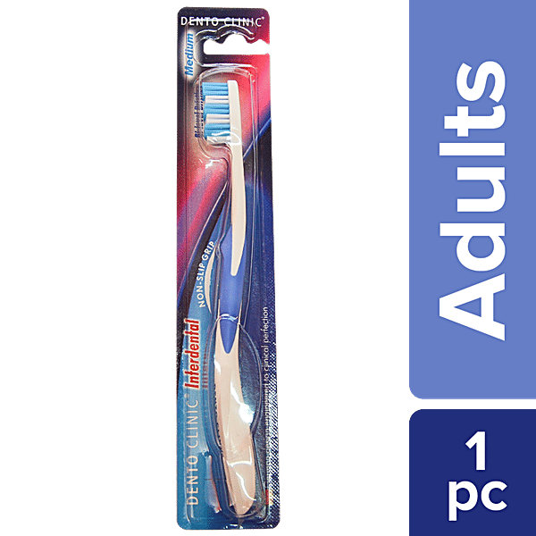 Buy Dento Clinic Interdental Toothbrush - Medium, Prevents Plaque Build ...