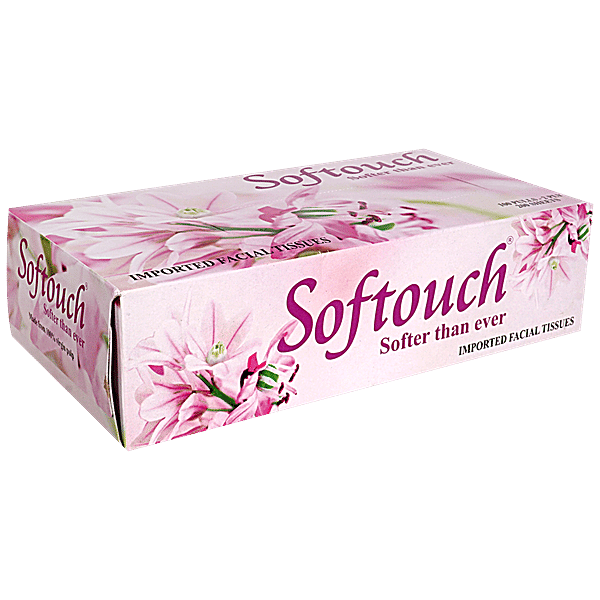 Buy Softouch Faical Tissues - 2 Ply Online at Best Price of Rs 67.5 ...