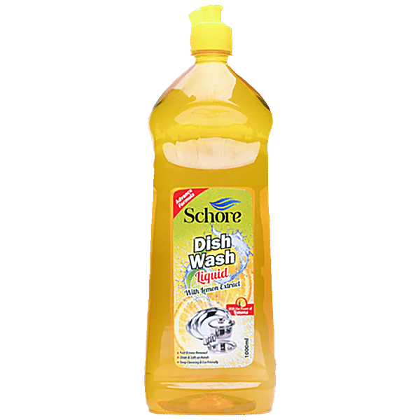 Buy Schore Dishwash Liquid With Lemon Extract - Removes Tough Stains ...