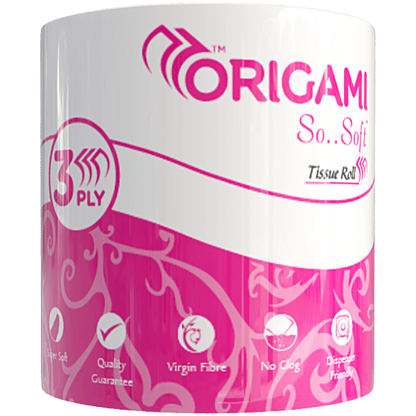 Buy Origami 3 Ply Toilet Tissue Paper Roll Online at Best Price of Rs ...